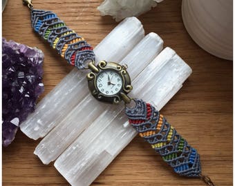Macrame watch | Etsy