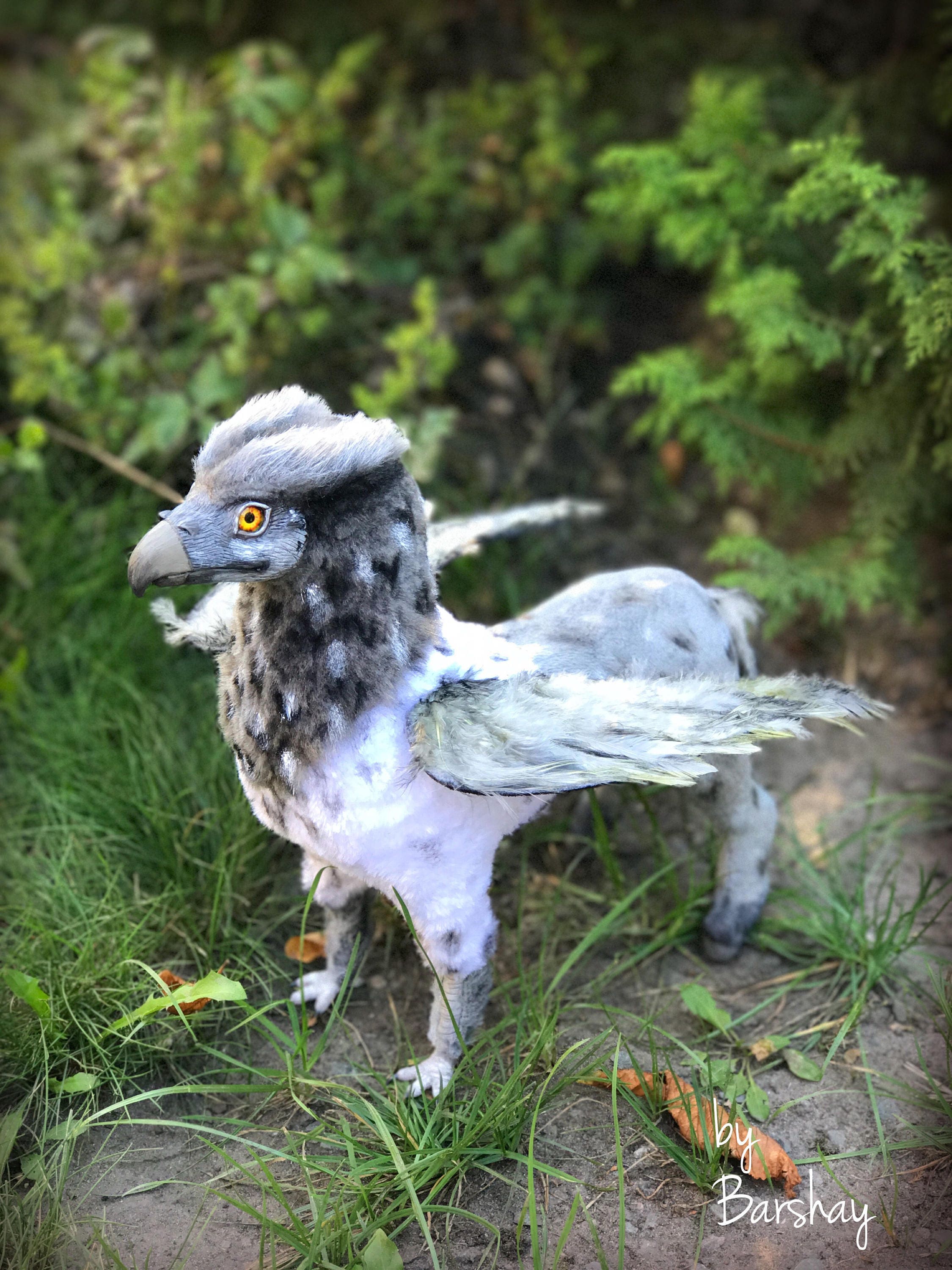 Huge Hippogriff Buckbeak from Harry Potter's world.