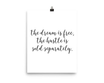 The dream is free | Etsy