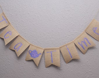 Tea party banner | Etsy