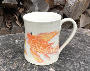 Koi coffee mug | Etsy