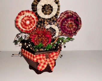 Primitive flowers | Etsy