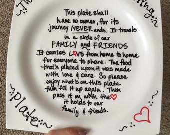 personalized plate with handwriting personalized gifts for