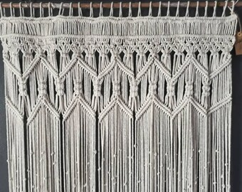 Macrame door curtain | Etsy