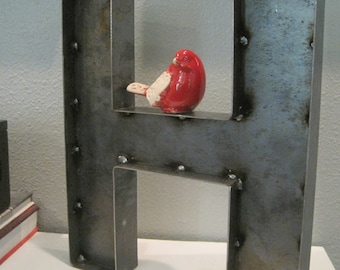 Metal letter h | Etsy