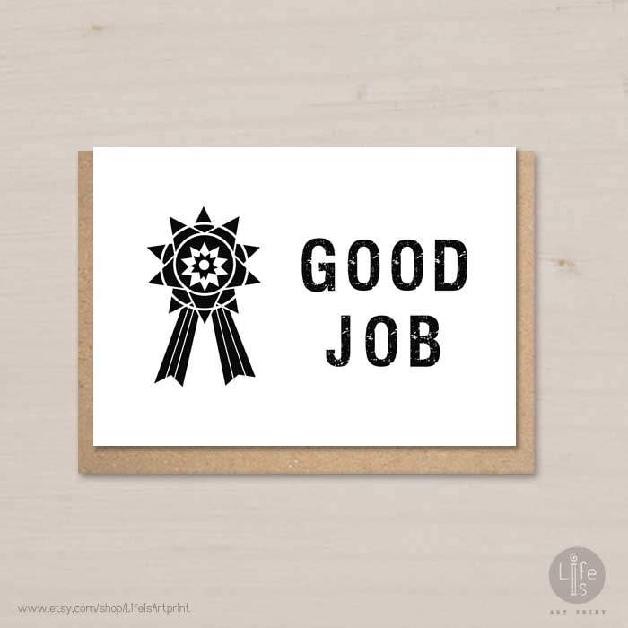 Good job card printable congratulation cardcoworker