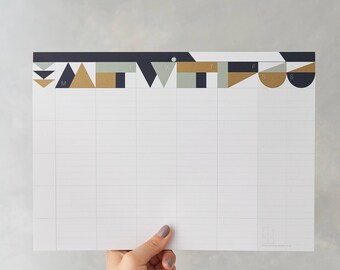 Weekly planner pad | Etsy