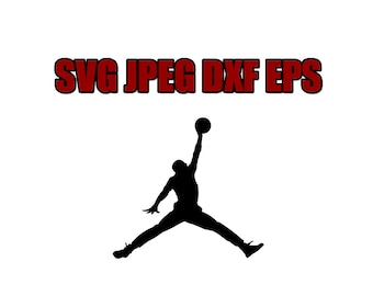 Jordan silhouette | Etsy