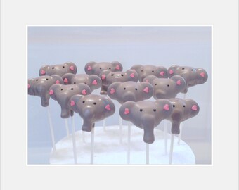 Elephant cake pops | Etsy