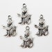Silver Monkey Charms 20x14mm Antique Silver Monkey Pendants