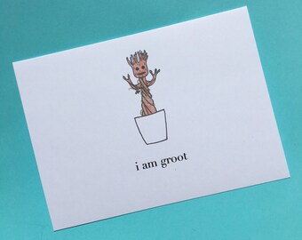 Groot card | Etsy