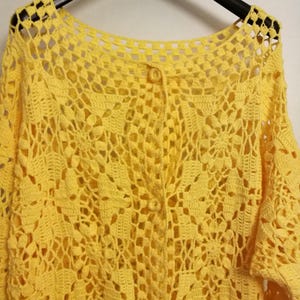 Crochet lace jacket | Etsy