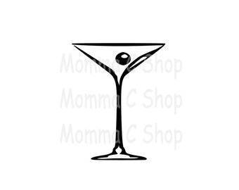 Martini svg | Etsy