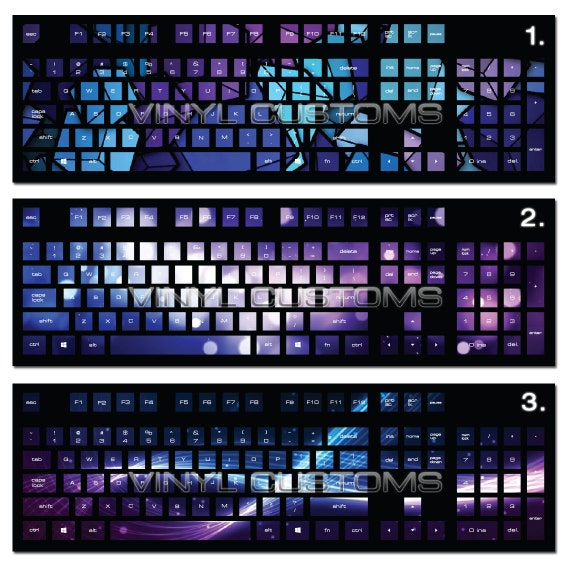 Mechanical Keyboard Vinyl Decal Kit Cherry MX Keycaps PC Vinyl