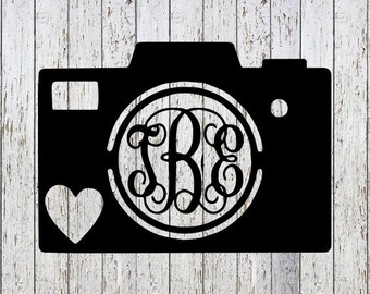 Camera monogram | Etsy