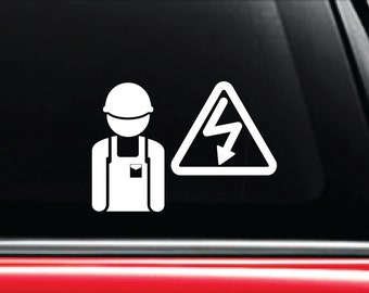 Electrician sticker | Etsy