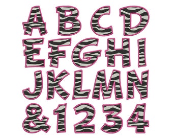 Zebra print number | Etsy