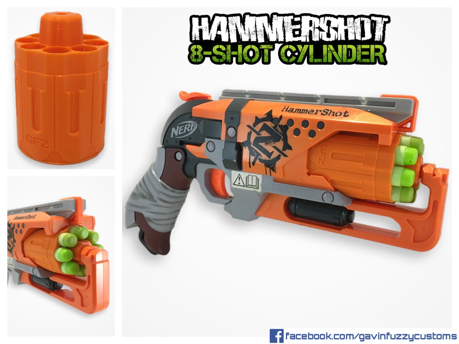 Nerf Hammershot 8-Shot Cylinder