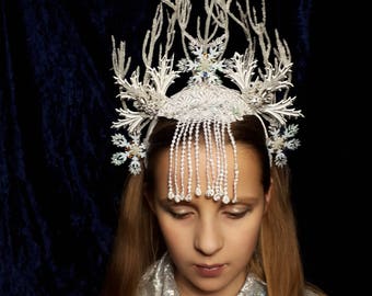 Snowflake fascinator | Etsy