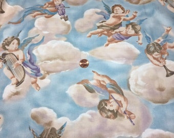 Cherub fabric | Etsy