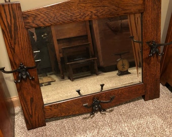 Mirror coat rack | Etsy