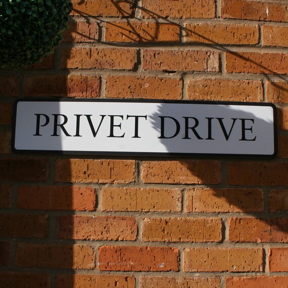 PRIVET DRIVE Sign Plaque Traditional Street Sign Harry Potter