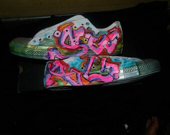 Graffiti converse | Etsy