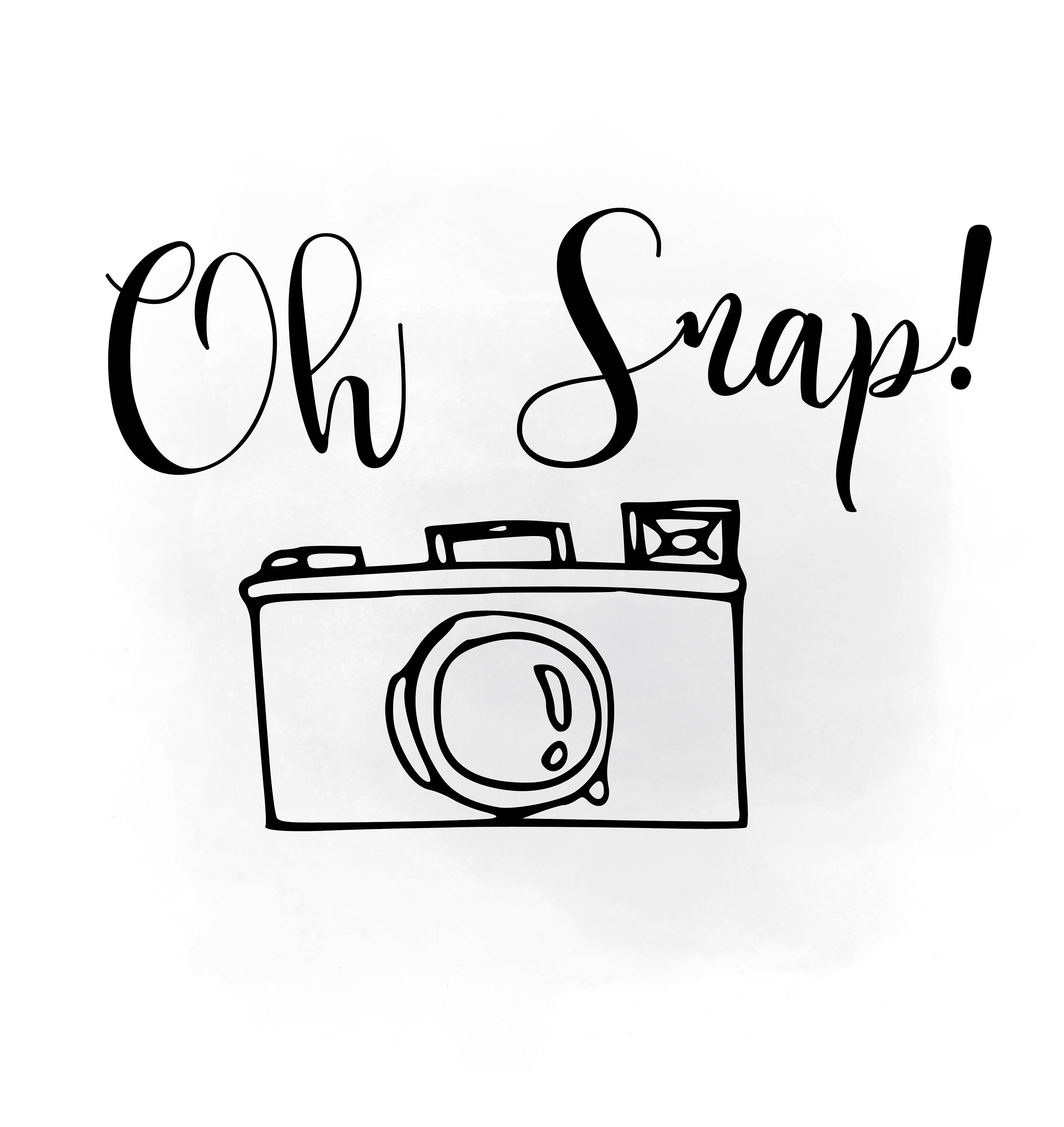 Oh Snap Svg clipart Camera SVG Oh snap Clipart handrawn