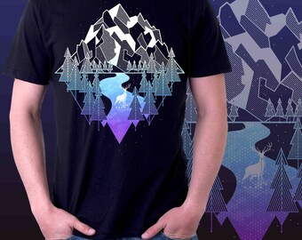 Mountain tshirt | Etsy
