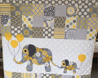 Elephant quilt | Etsy