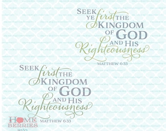 Seek ye first | Etsy