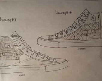 SOCIAL DISTORTION Hand painted custom designed Shoes Sneakers