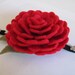 Felt Rose Pattern VIOLETTE ROSE Felt Flower Brooch Rose