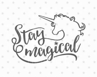 Stay magical svg Unicorn svg Stay magical svg file Crown svg