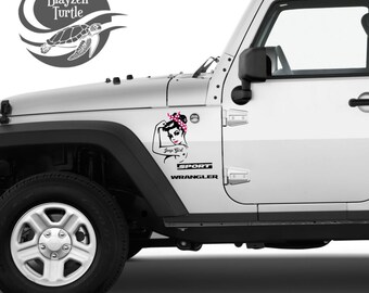 Jeep girl decals | Etsy