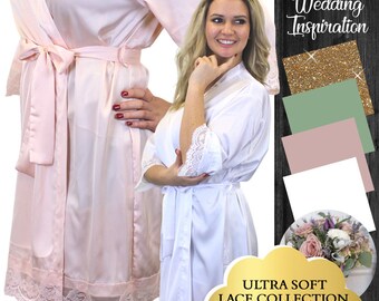 White lace robe | Etsy