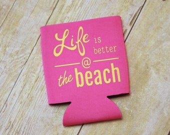 Beach koozie | Etsy