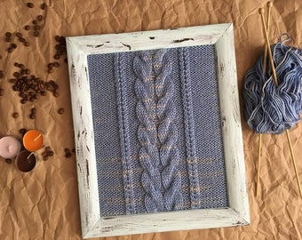 Cable Panels Knitted Wall Art KNITTING PATTERN INSTRUCTIONS