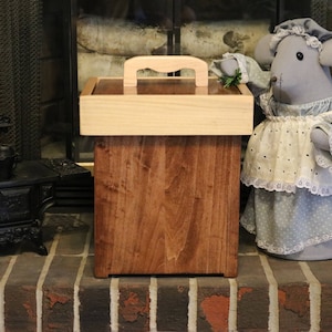 Rustic trash can | Etsy