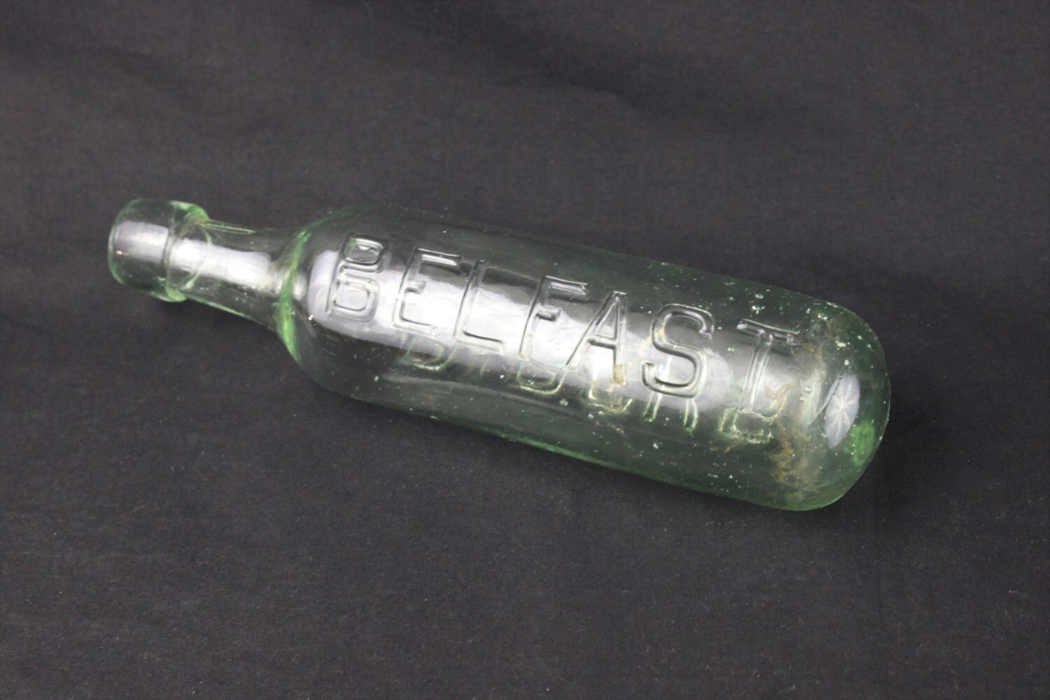 Antique 1880 Birchs’ Belfast Round Bottom Soda Bottle , Ginger Ale