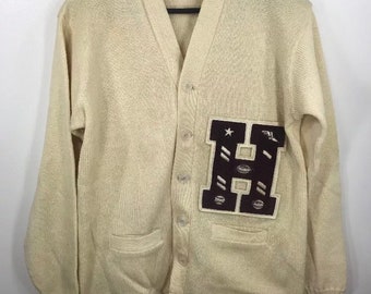 Letterman sweater | Etsy