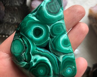 Malachite stone | Etsy