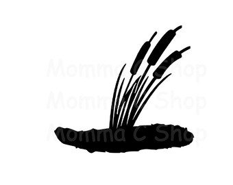 Cattails wall decal | Etsy