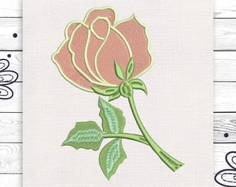 Rose embroidery | Etsy