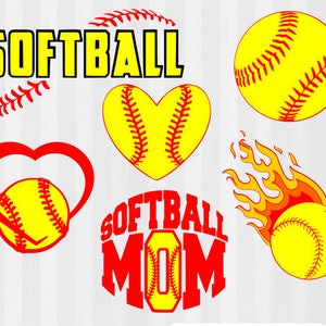 Softball svg | Etsy