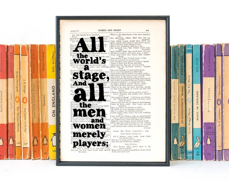 All The World's A Stage Inspirational Quote