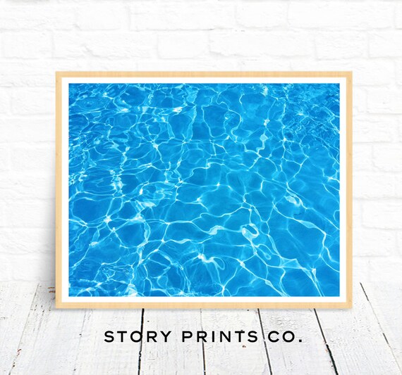 Swimming Pool Print Beach Printable Water Photography Pool