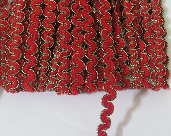 Red rick rack | Etsy