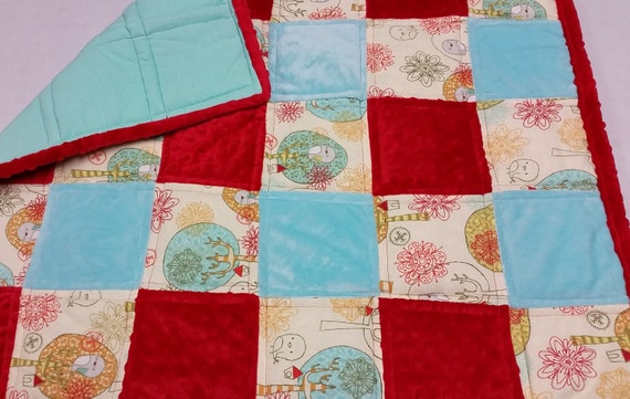 Items similar to Children's Size Warm Cuddle patchwork Quilt Gender ...