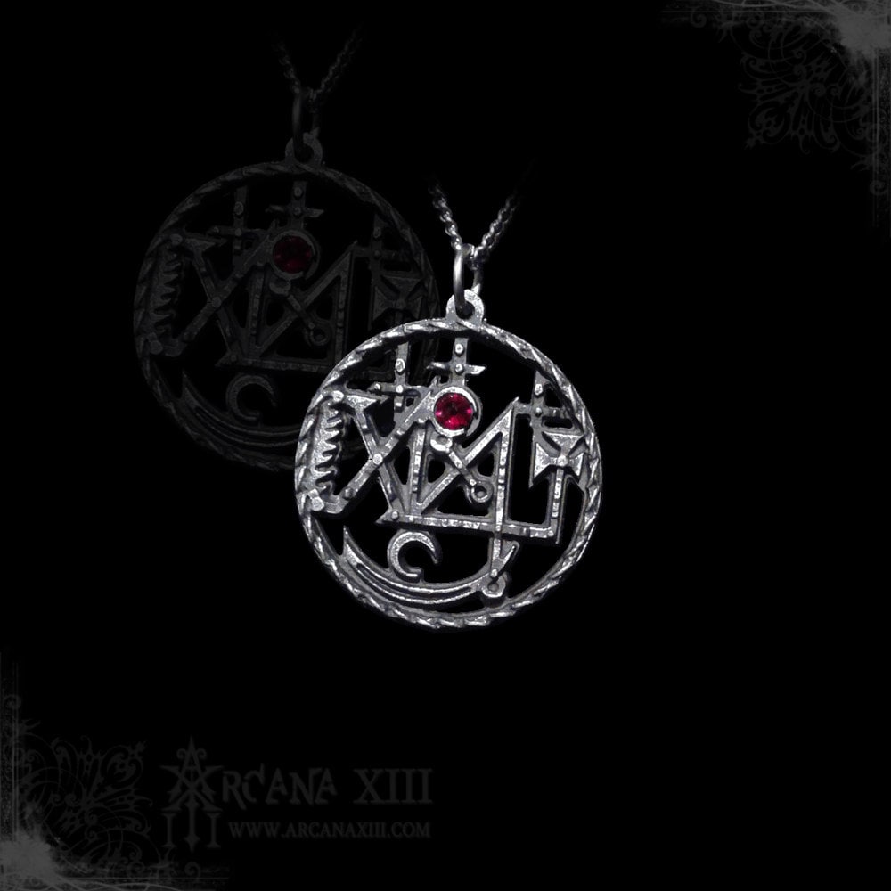 Seal Sigil of Goetia Focalor Lucifuge Rofocale with ruby
